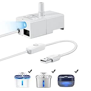 Veken Replacement Pump for 50oz and 95oz Pet Fountain Cat Water ...