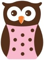 Amazon.com: Polka Dot Owl Nursery Wall Decal - Brown/Pale Pink : Tools ...