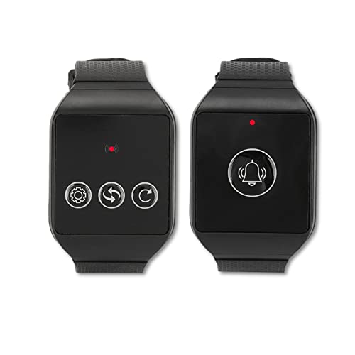 Cuifati Wireless Calling System for Old, RF Wireless Watch Call Bell ...
