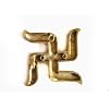 The Spiritual Living Pure Brass Swastik for Door Entrance II Religious ...