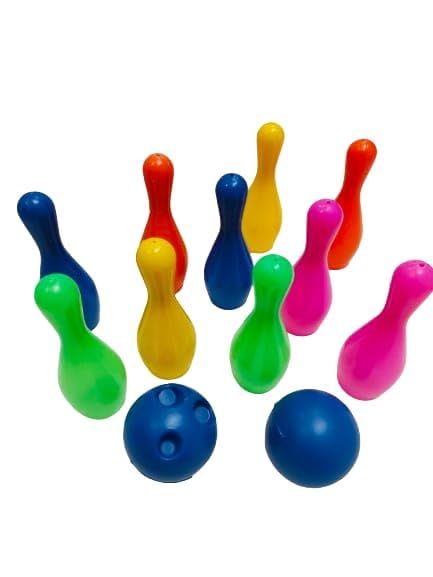 Heer Industries Plastic Bowling Pins Indoor & Outdoor Fun Learning Game ...