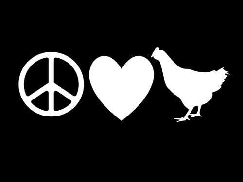 Amazon.com: Peace Love Chickens Funny NOK Decal Vinyl Sticker |Cars ...