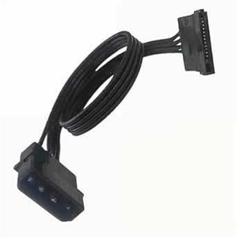 MorpTech Molex to SATA Extension Adapter, 4Pin Molex IDE LP4 Male to ...