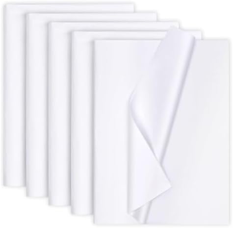 Amazon.com: 960 Sheet White Tissue Paper Wrapping Tissue Paper 14”x20 ...