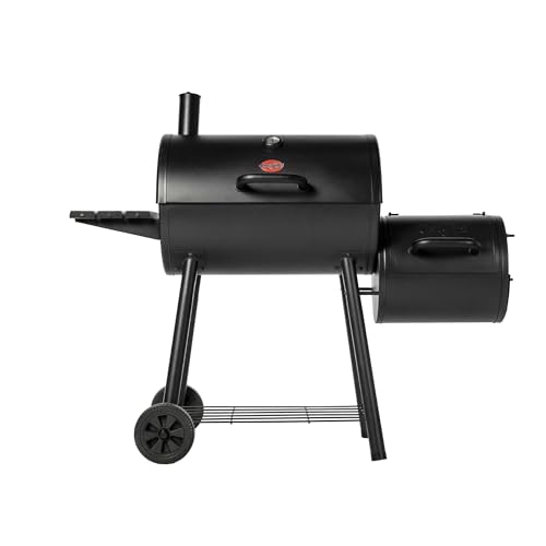 Char-Griller®Smokin Pro Charcoal Grill and Offset Smoker with Side Fire ...