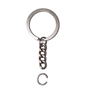 ZROSY Metal Split Keychain Ring. Key Chains 30 mm Ring with 30mm chains ...