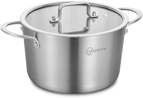 Amazon.com: STOCKPOT Stainless Steel Pot, 20 Quart Stock Pot with Lid ...