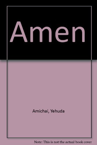 Amazon.com: Amen (English and Hebrew Edition): 9780915943227: Amichai ...