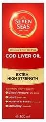 Seven Seas Pure Extra High Strength CLO 300ml X 2 (Pack of 2) : Amazon ...