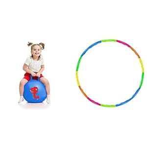 Buy Storio Sit and Bounce Rubber Hop Ball for Boys Girls Toys, 17 ...