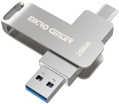 Amazon.com: Micro Center SuperSpeed 256GB USB 3.2 Dual Drive Type-C ...