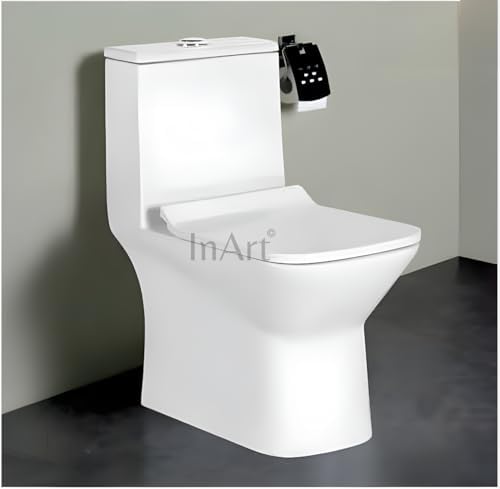 Vardhman Ceramics Syphonic Commode Toilet One Piece EWC Western Water ...