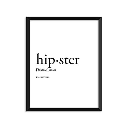 Amazon.com: Hipster definition - Unframed art print poster or greeting ...