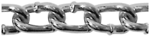 ASC MC1504031 Low Carbon Steel Twist Link Machine Chain, Zinc Plated ...