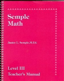 Semple math level III: A basic skills mathematics program for beginning ...