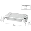 Amazon.com: Mind Reader Monitor Stand, Ventilated Laptop Riser, Paper ...