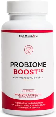 Amazon.com: NEXT-MICROBIOME Probiome-Boost 2.0 with Akkermansia ...