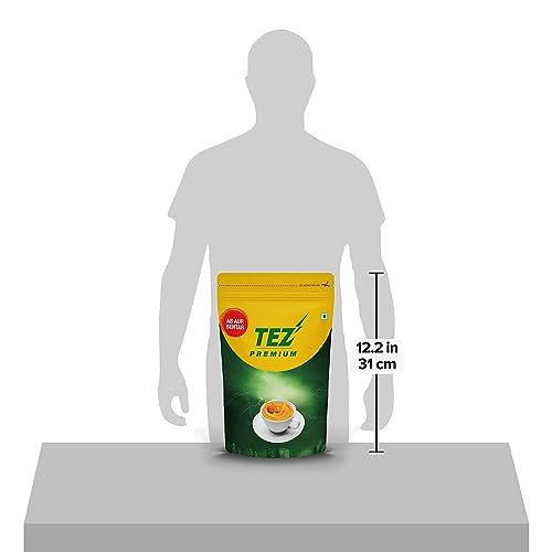 TEZ Tea Premium Assam Black Loose CTC Leaf Tea, 1 KG Pouch - Strong ...