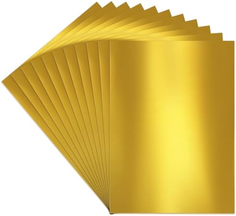 MEIDIV 100PCS Gold Mirror Card, A4 Gold Card Single Sided, 210x297mm ...