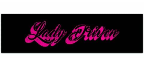 Amazon.com: Lady Driven Bumper Sticker Vinyl Decal Car Truck SUV Woman ...