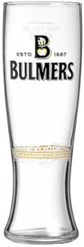 Bulmers Tall Pint Glasses 568ML/20OZ (Set of 4) + 4 Beer Mats : Amazon ...
