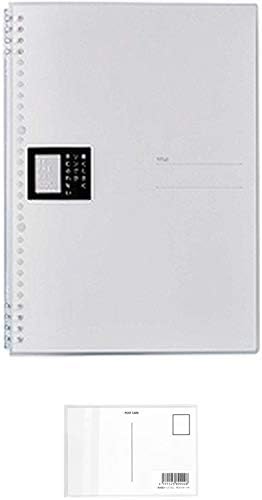 Amazon | キングジム リングノート テフレーヌ A4 透明 9856TTEトウ + 画材屋ドットコム ポストカードA | ノート | 文房具・オフィス用品