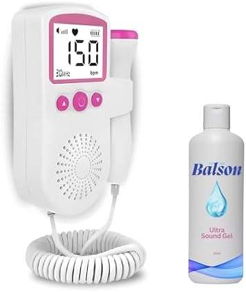 Balson Fetal Doppler Baby Heart Monitor for Pregnancy with in-Built ...