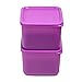Buy Tupperware Plastic Container Cubix- 2 pieces, Purple Online at Low ...