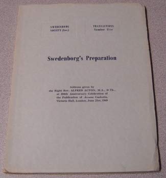 Amazon.com: Swedenborg's preparation: An address given at the Victoria ...