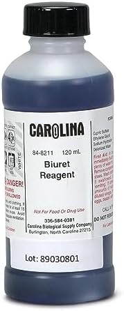 Biuret Reagent, Laboratory Grade, 100 Ml: Amazon.com: Industrial ...