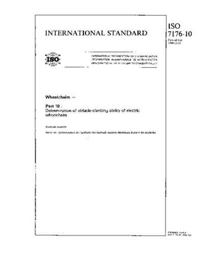 ISO 7176-10:1988, Wheelchairs - Part 10: Determination of obstacle ...