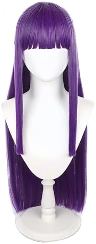 Amazon.com: Fern Wig Long Straight Purple Anime Fern Cosplay Wigs with ...