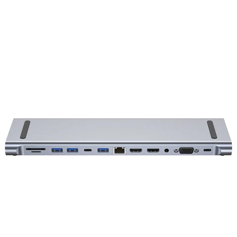 Type C Docking Station,12-In-1 Docking Station,Vertical Aluminum Stand ...