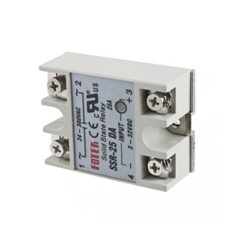 Robodo Solid State Relay Module SSR-25DA 25A /250V 3-32V DC Input 24 ...