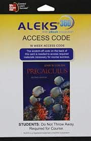 Precalculus - Aleks 360 (11 Weeks) - 2nd edition: 9781259118852: Amazon.com: Books