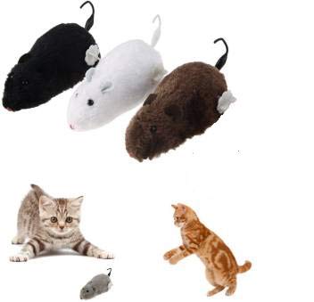 Mallexo Wind-up Moving Rat Toys for Kids 3PCs Moving Soft Mouse Toys ...