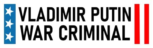 Amazon.com: Vladimir Putin War Criminal Bumper Sticker : Automotive