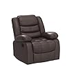 Amazon Brand - Solimo Delphi Single Seater Leatherette Recliner (Brown ...