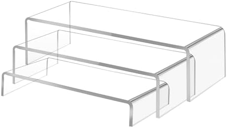 MerryNine Acrylic Risers for Display, Clear Display Stand Risers ...