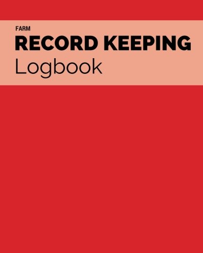 Amazon.com: Farm Record Keeping Logbook: Red- Bookkeeping Ledger ...