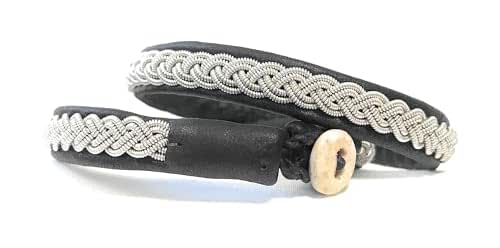 Amazon.com: Lapland Sami Handmade Bracelet In Reindeer Leather And ...