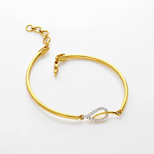 Buy Malabar Gold and Diamonds 22kt (916) Yellow Gold Bangle for Women ...