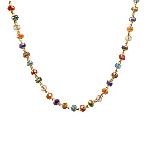 Buy MOONPLUS Multi Colour Malai/Chain at Amazon.in