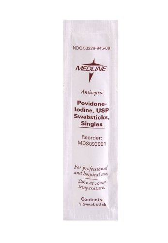 Amazon.com: Medline Povidone-Iodine PVP Swabstick, Single Pack ...