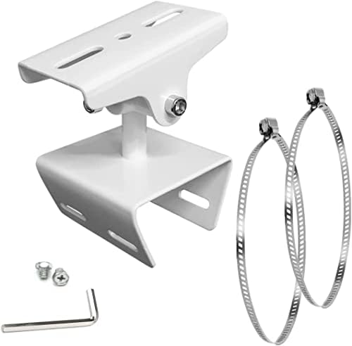 Buy Raise CCTV Security Camera Pole Mounting Bracket with 2 Nos. 100mm Loops, 360° Rotation ...