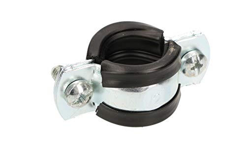 KOTARBAU Set of 10 Pipe Clamps 1/2 Inch with Rubber Insert Vibration ...