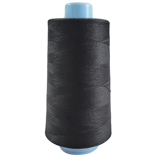 Snapklik.com : Sewing Thread, Black Polyester Thread Spools Sewing ...