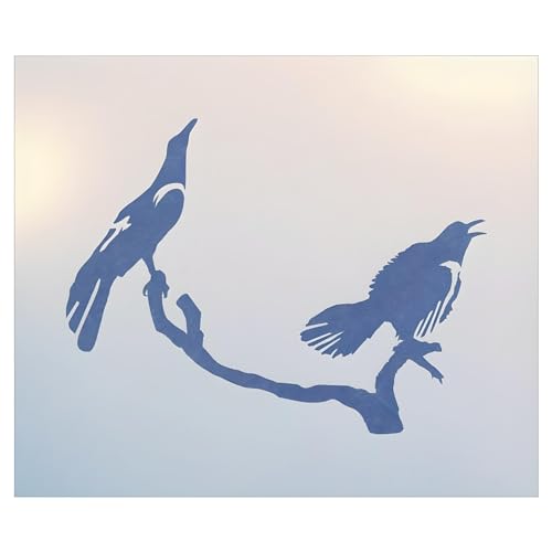 Amazon.com: Perching Crows Stencil - 7.5" x 6" Primitive Bird Stencil ...