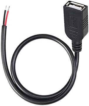 YSJJZRL USB 2.0 Male/Female to Bare Wire Open End Cable 5V 2 Cores ...