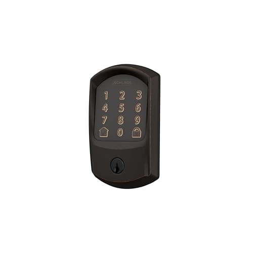 Snapklik.com : Schlage BE489WB GRW 716 Encode WiFi Deadbolt Smart Lock ...